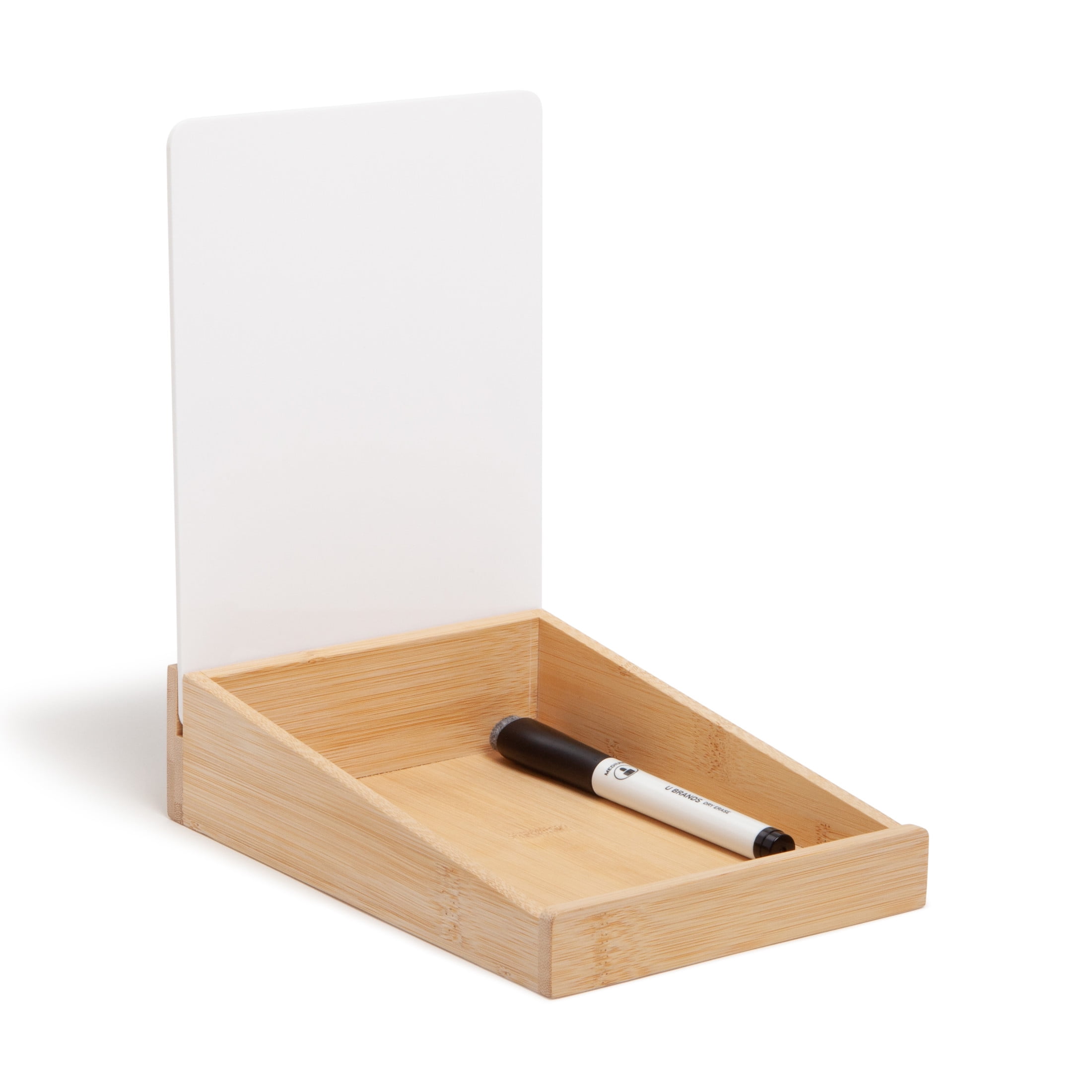 U Brands Small Zen Dry Erase Desktop Valet Storage Organizer, 5.6 x 7.6 ...