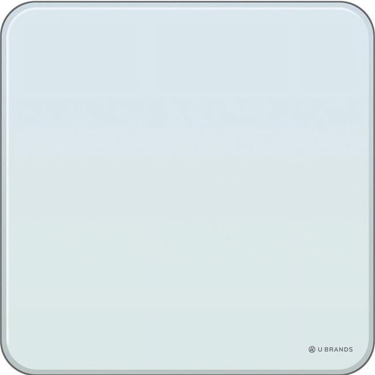 U Brands Magnetic Glass Dry Erase Board 12x12, Whiteboard with ...