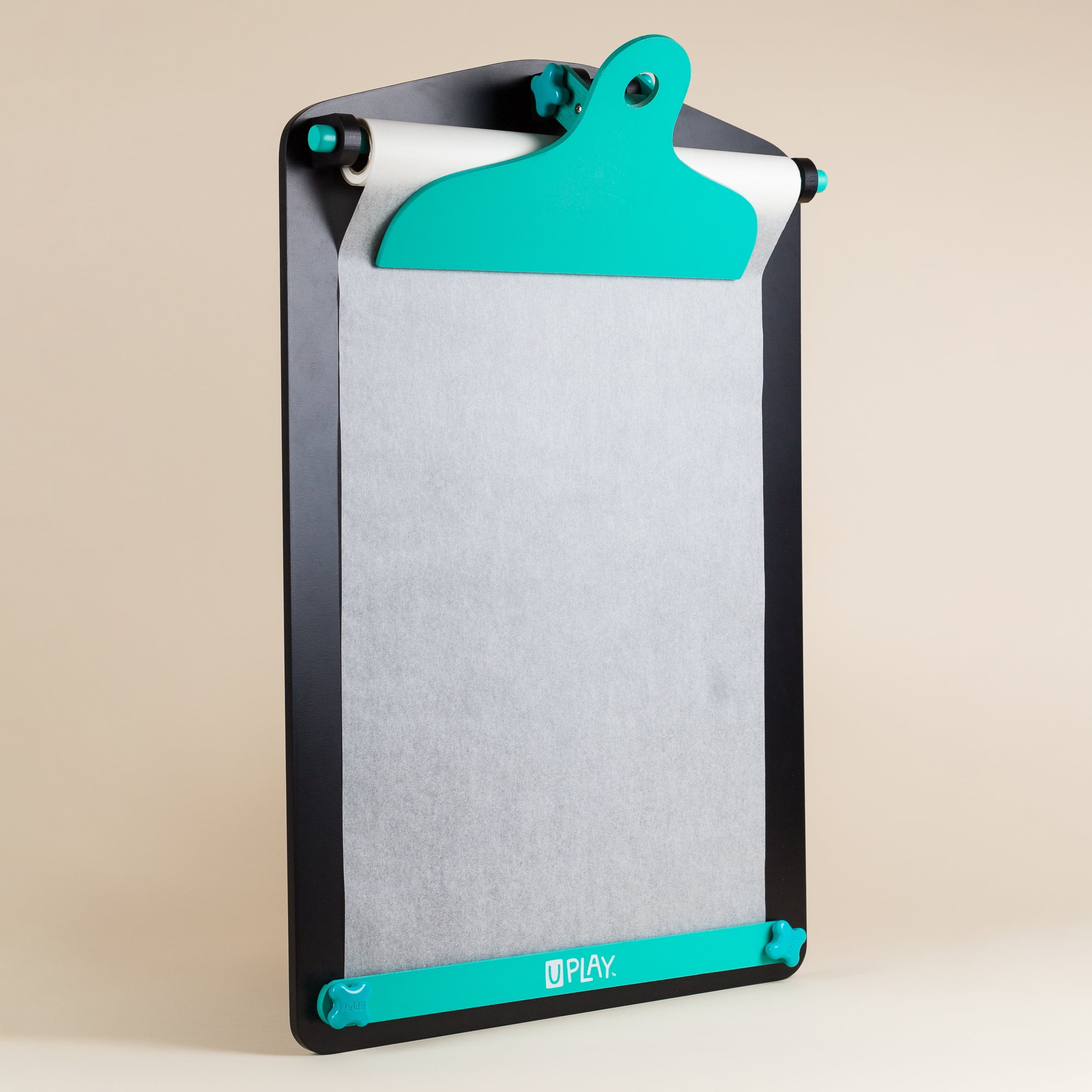 U Brands U Play Children's Wall Art Easel, Chalkboard & Paper Roll ...