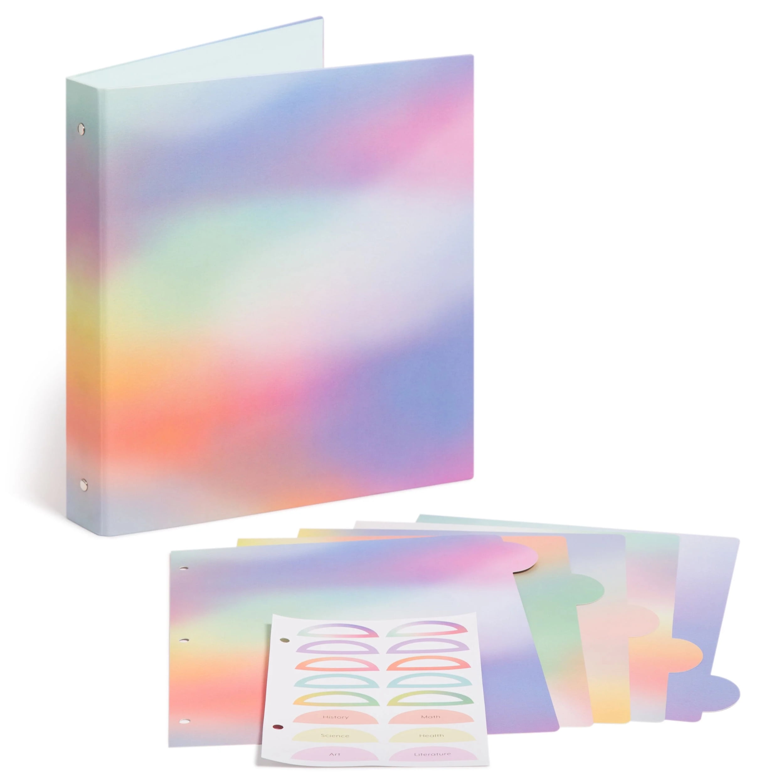 U Brands1" Binder & 5 Tab Dividers & Labels Set - Soft Abstraction ...