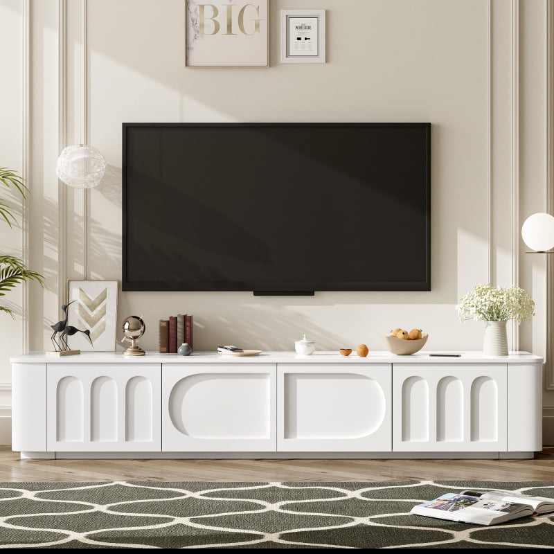 U-Can 68.9'' Modern TV Stand for TVs up to 75 Inches, Entertainment ...