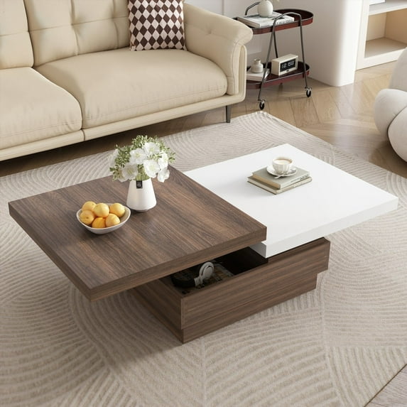 U-Can Coffee Table | Movable Top with Hidden Drawers, Modern Design ...