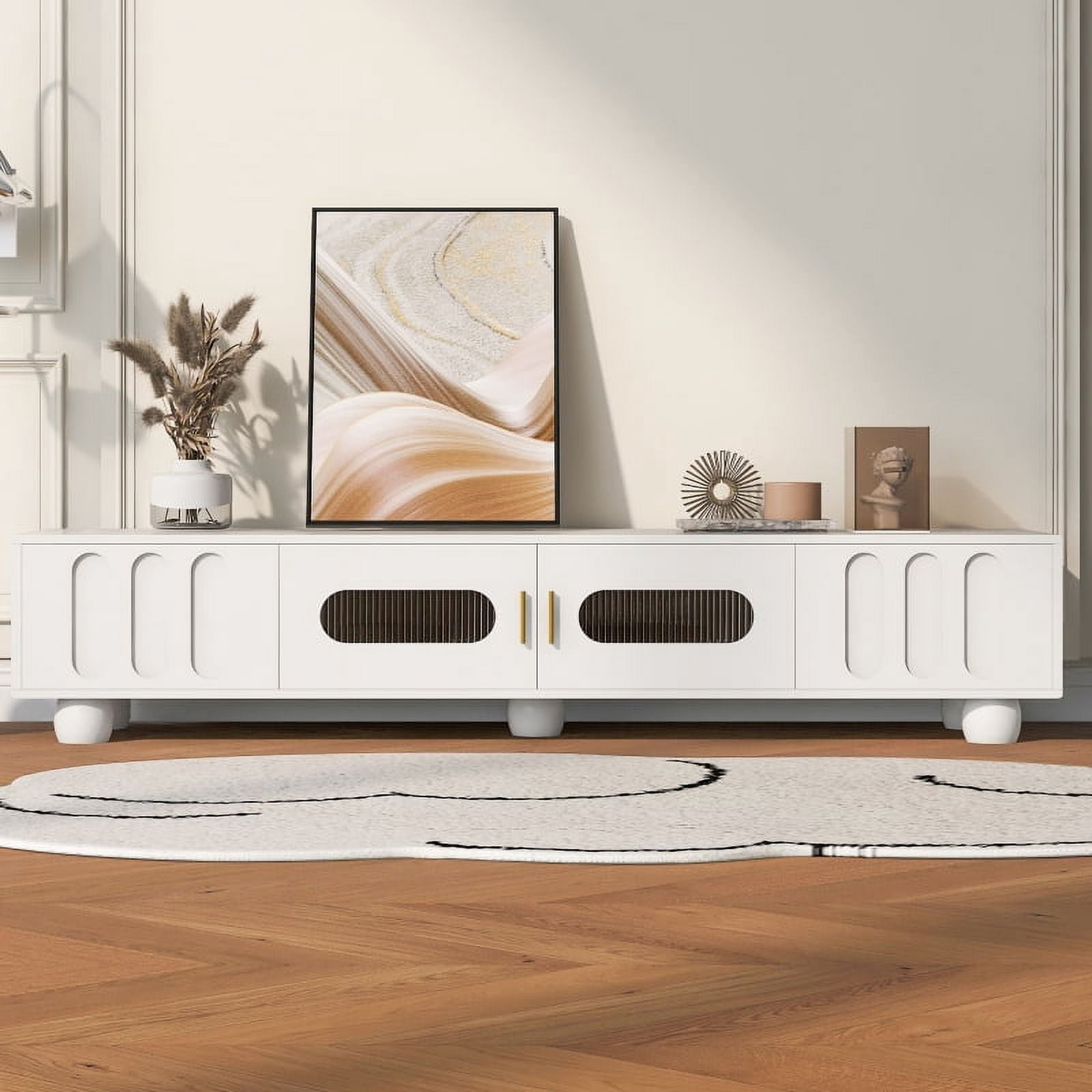 U-Can Modern TV Stand for TVs up to 80 Inches, Entertainment Center ...
