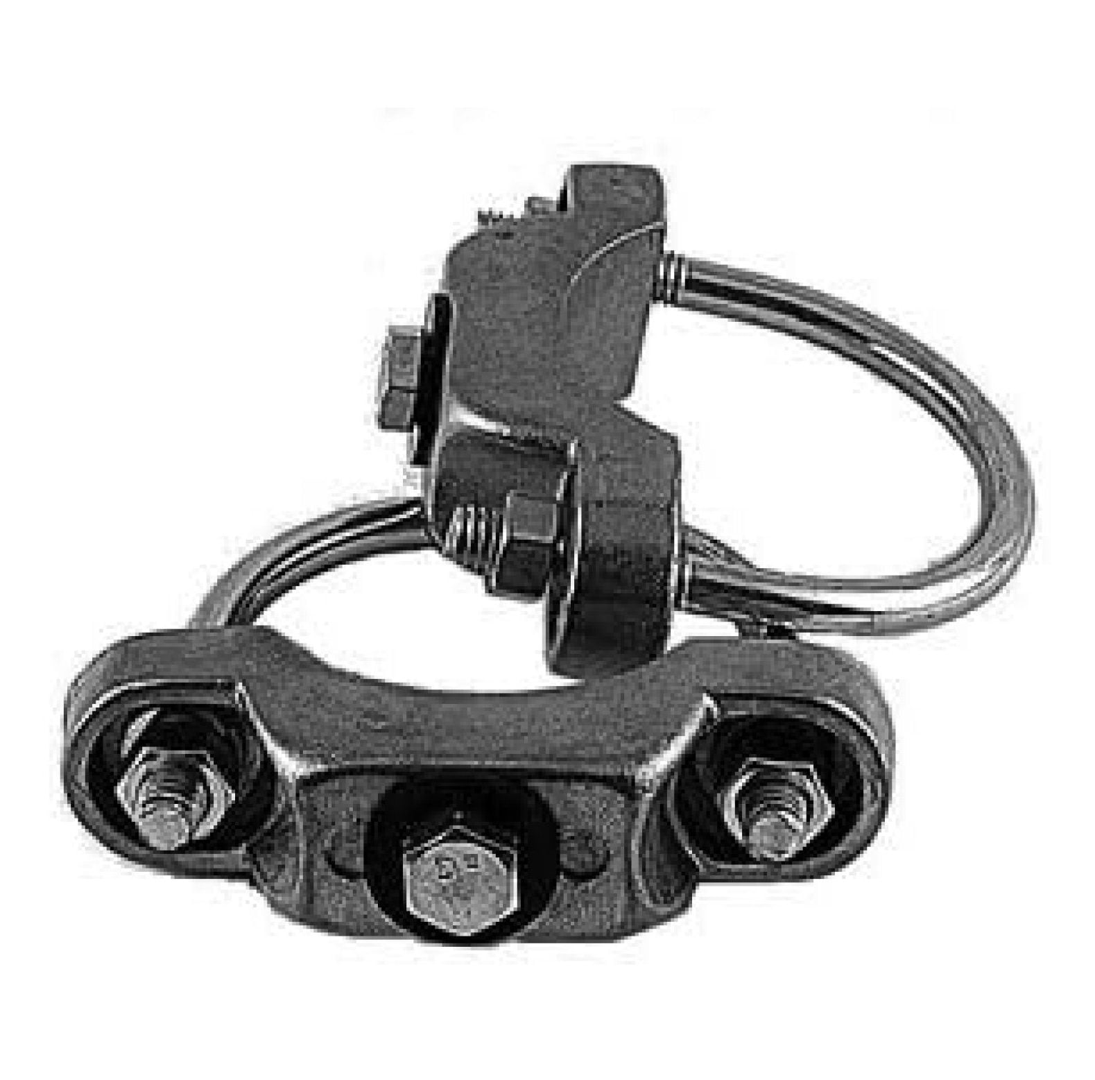 U-Clamp Sign Hardware - for 2-3/8" diameter round posts (one pair ...