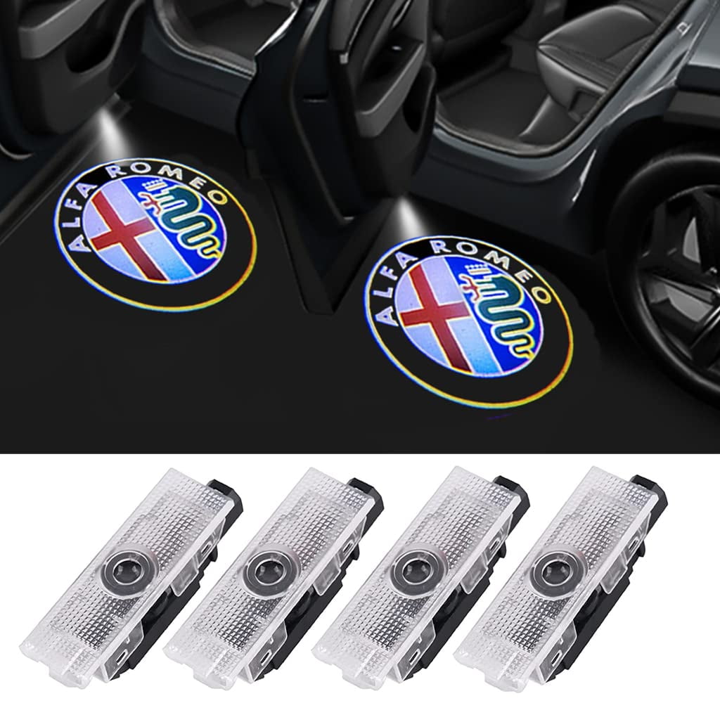 U/D LED Car Door Lights Logo Projector for Alfa Romeo Ghost Lights ...