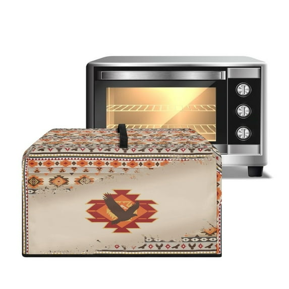 FOR U DESIGNS Aztec Eagle Print Microwave Oven Dust Cover Southwest ...