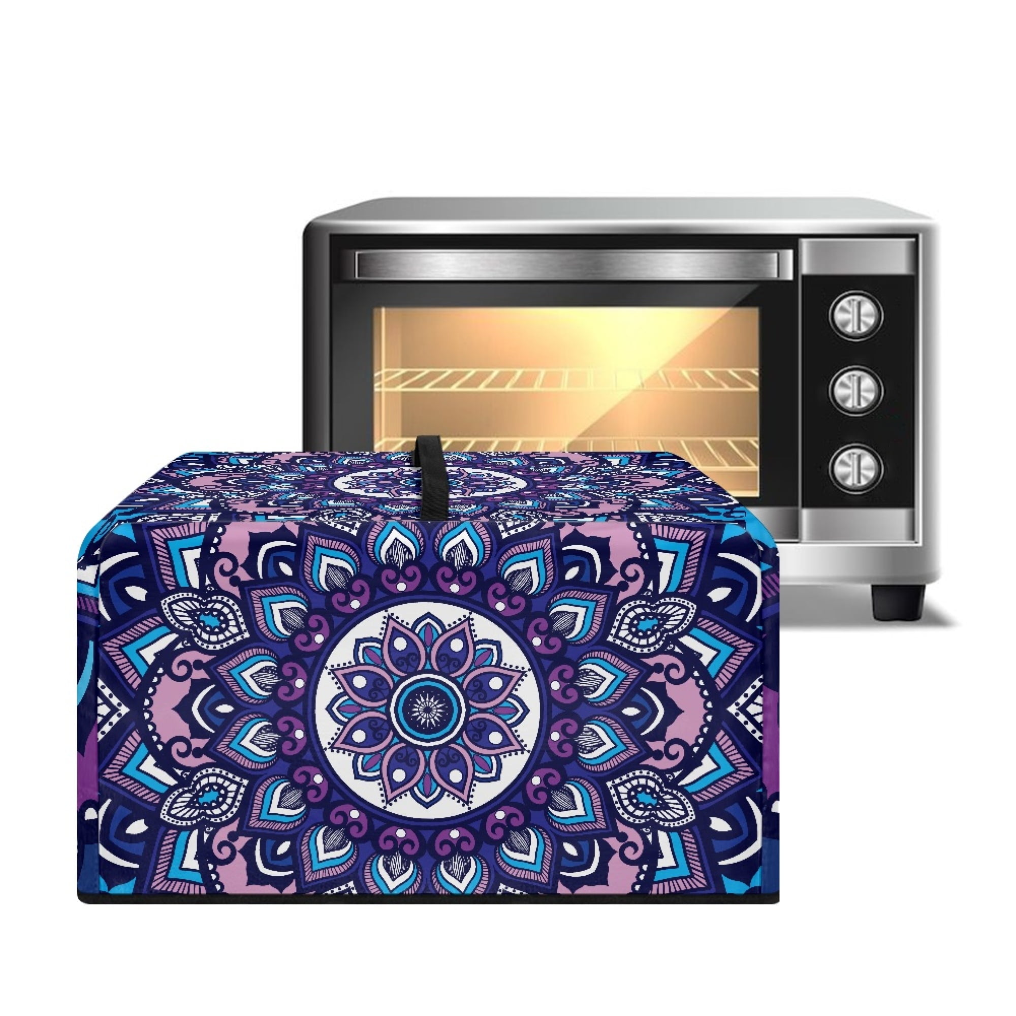 FOR U DESIGNS Boho Mandala Floral Print Microwave Oven Dust Cover ...