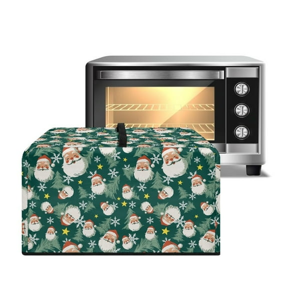 FOR U DESIGNS Christmas Tree Santa Claus Pattern Microwave Oven Cover ...