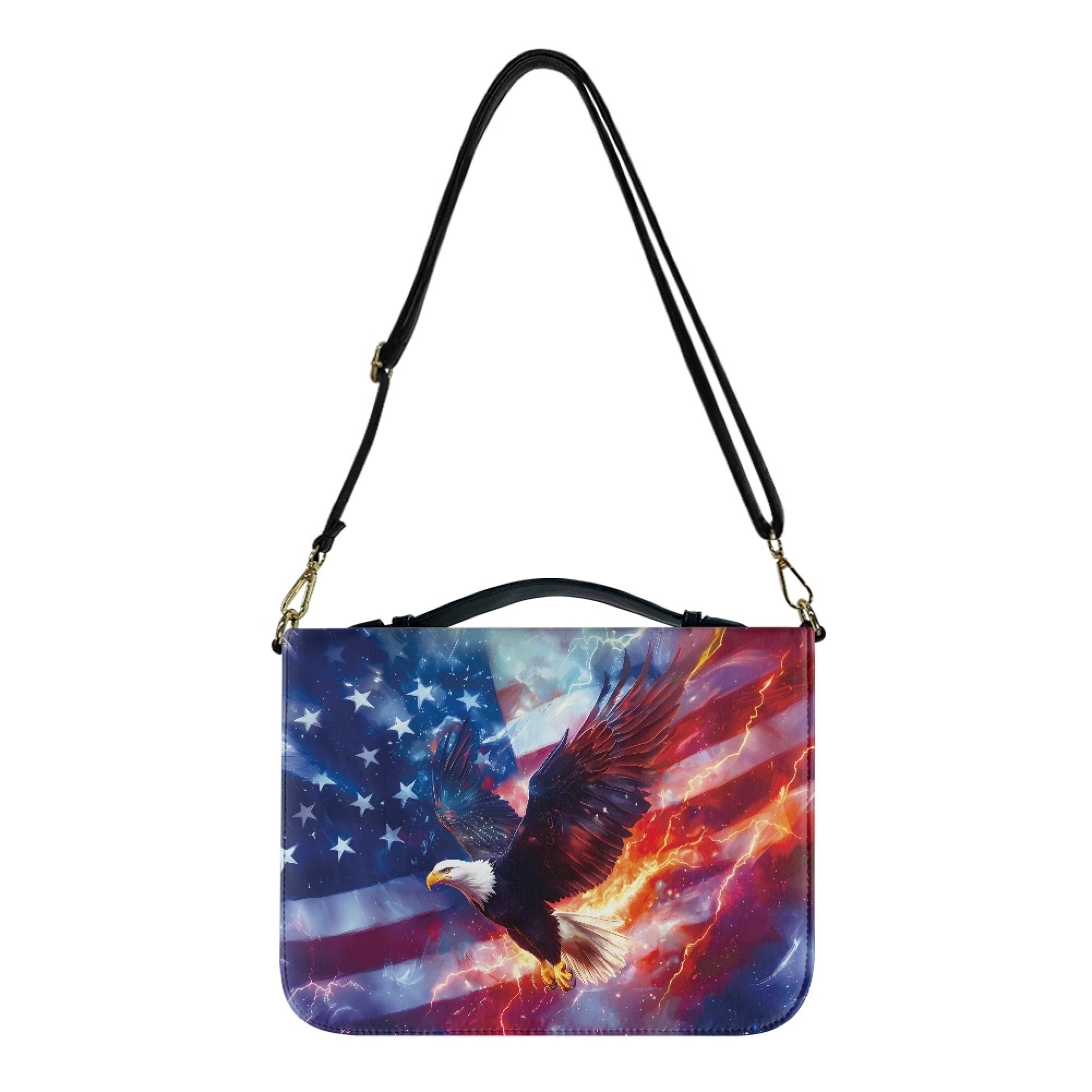 FOR U DESIGNS Eagle Lightning American Flag Pattern Bible Cover for ...