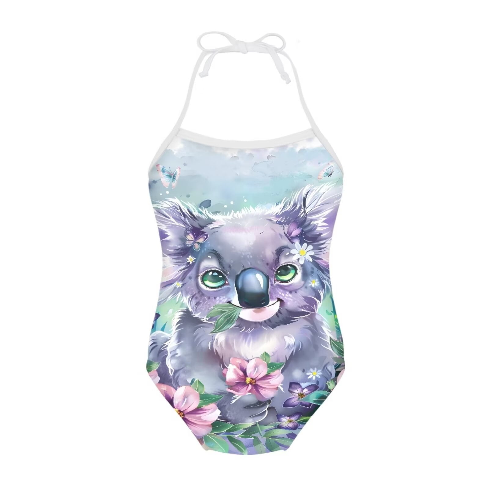 FOR U DESIGNS Koala One Piece Swimsuit for Girls 9-10 Years Summer ...