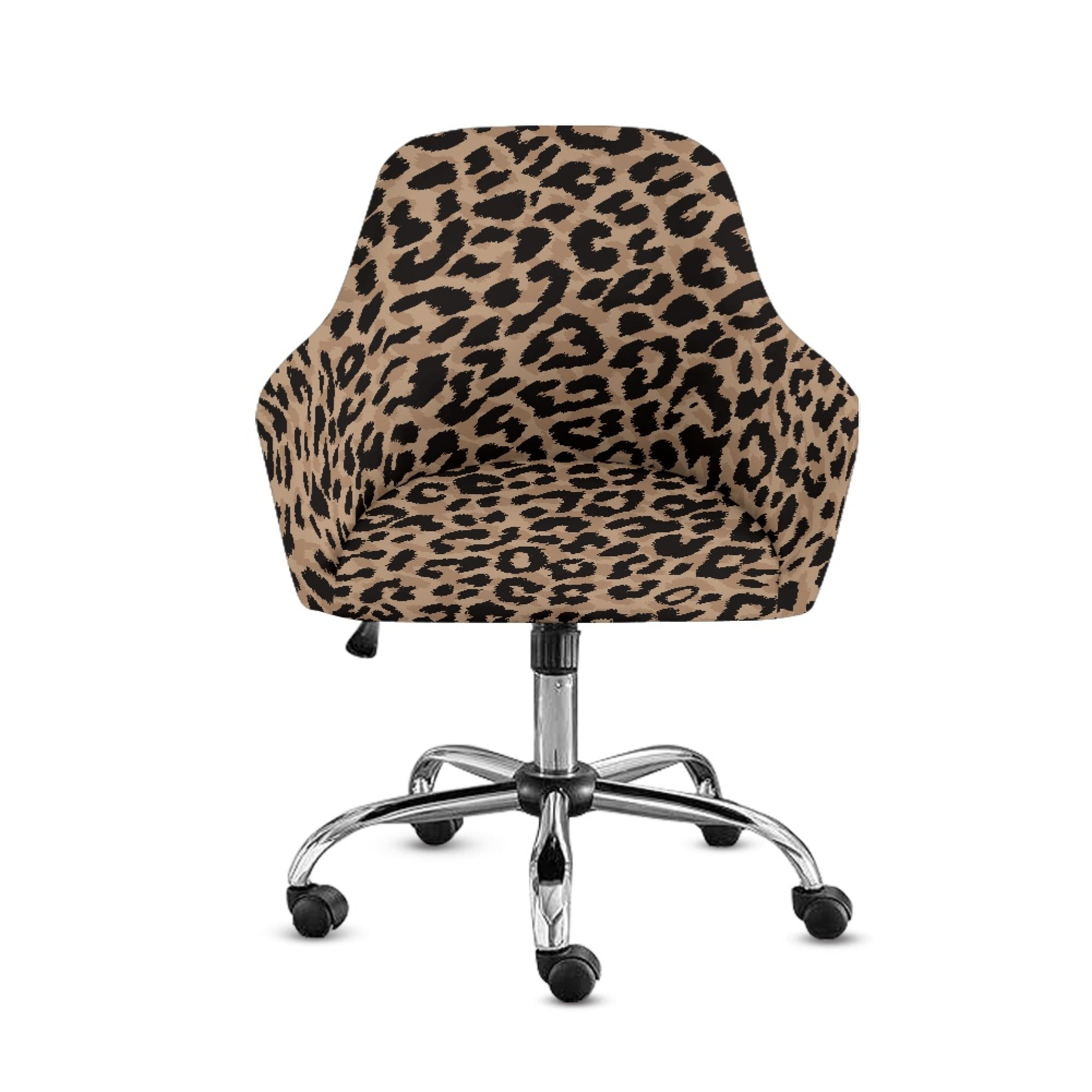 FOR U DESIGNS Leopard Pattern Dining Room Chair Slipcovers Removable ...