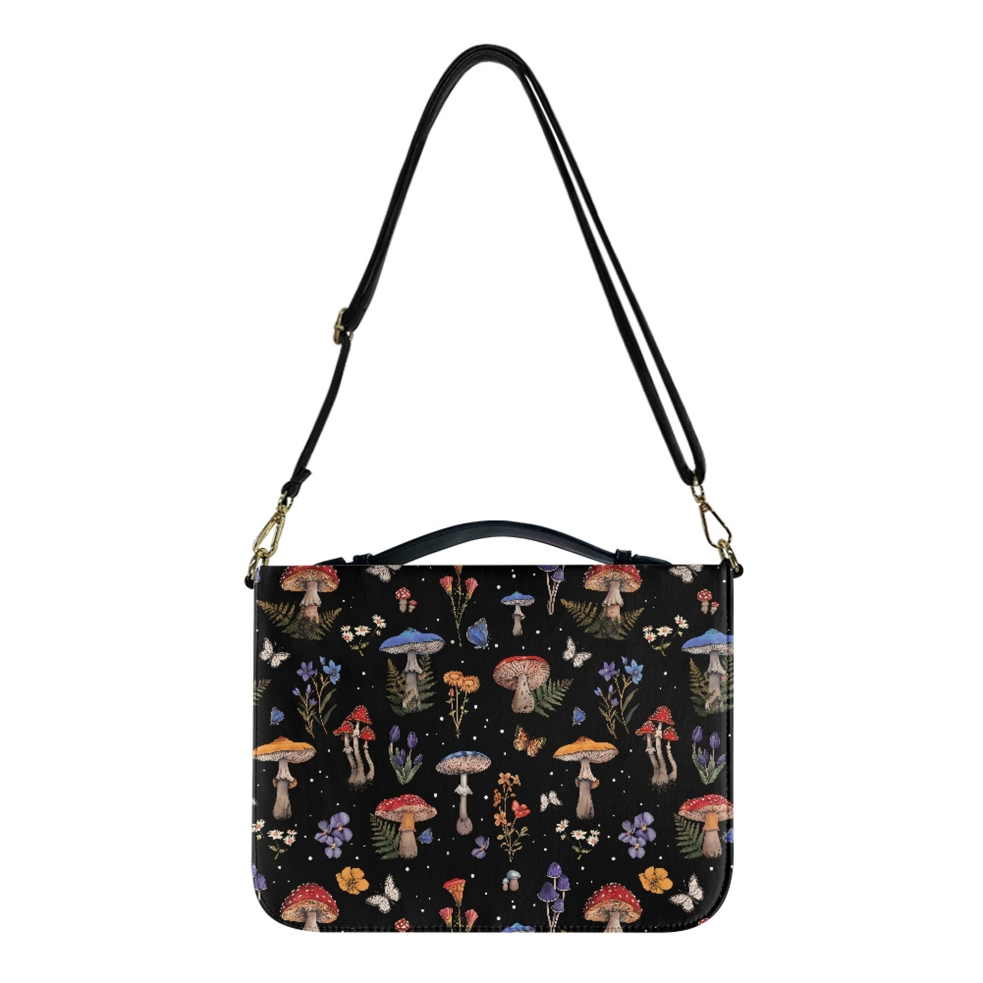 FOR U DESIGNS Mushroom Butterfly Plants Bible Bags for Women Tote ...