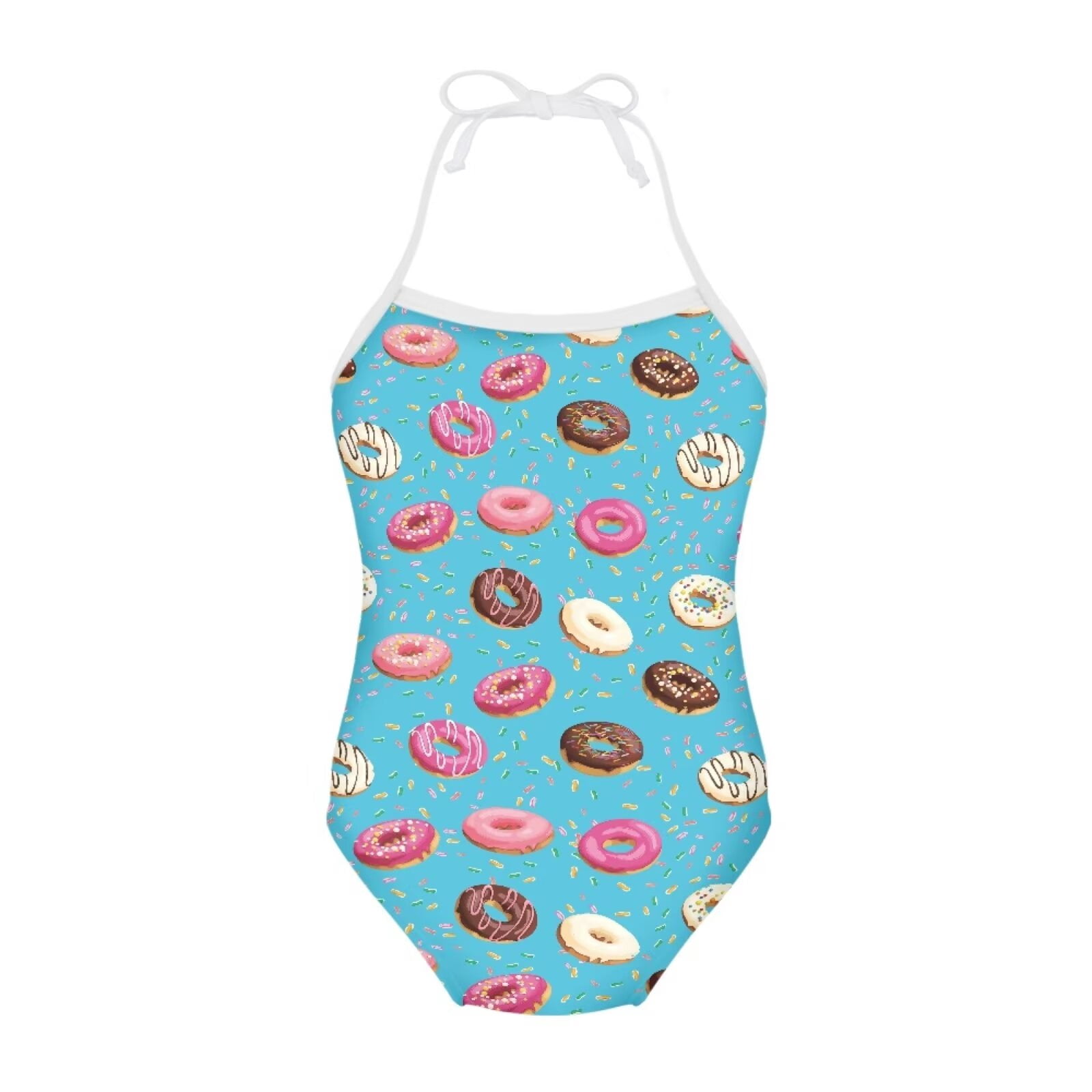 FOR U DESIGNS Novelty Blue Halter Neck Swimwear for Swimming Class ...