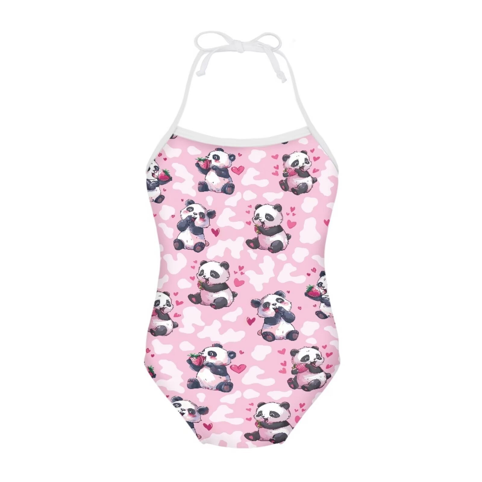 FOR U DESIGNS Panda Heart One Piece Swimsuit for Swimming Surfing ...