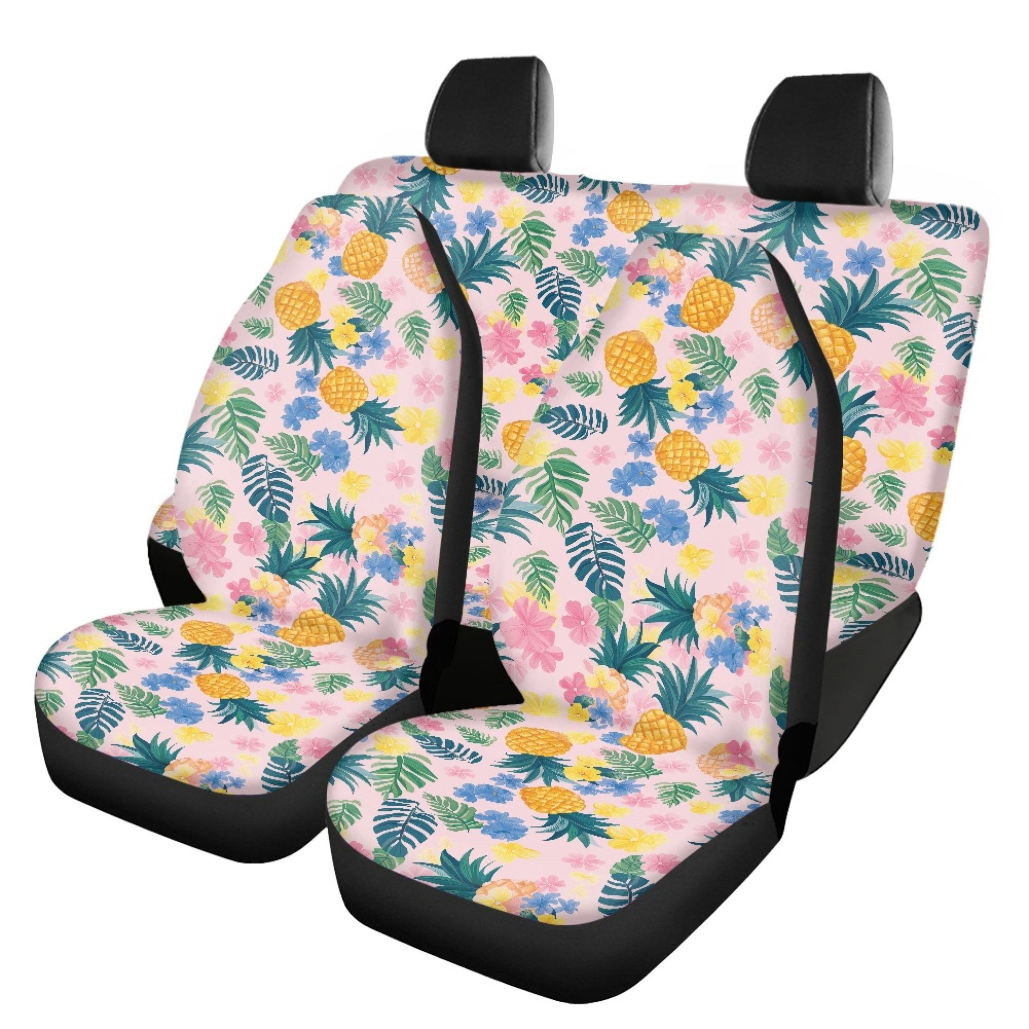 FOR U DESIGNS Pineapple Pattern Car Seat Covers Full Set Camo American ...