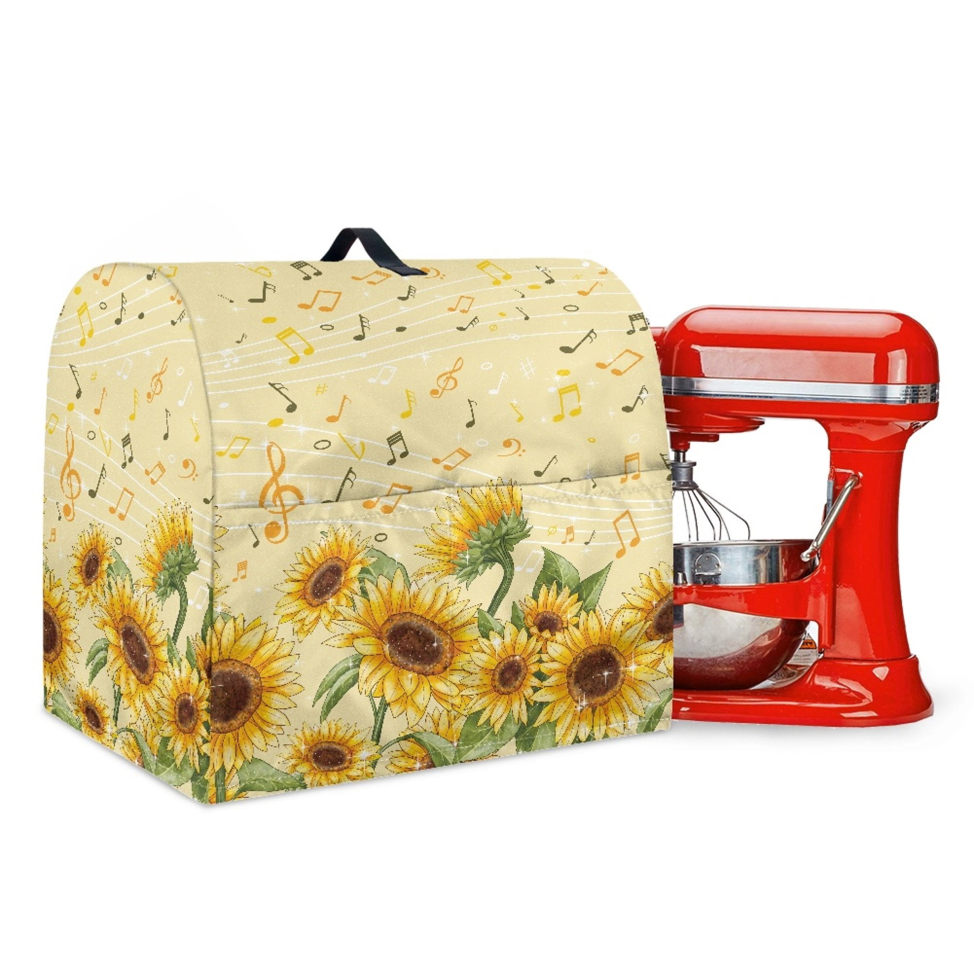 FOR U DESIGNS Sunflower Music Note Kitchen Aid Mixer Cover Stain ...