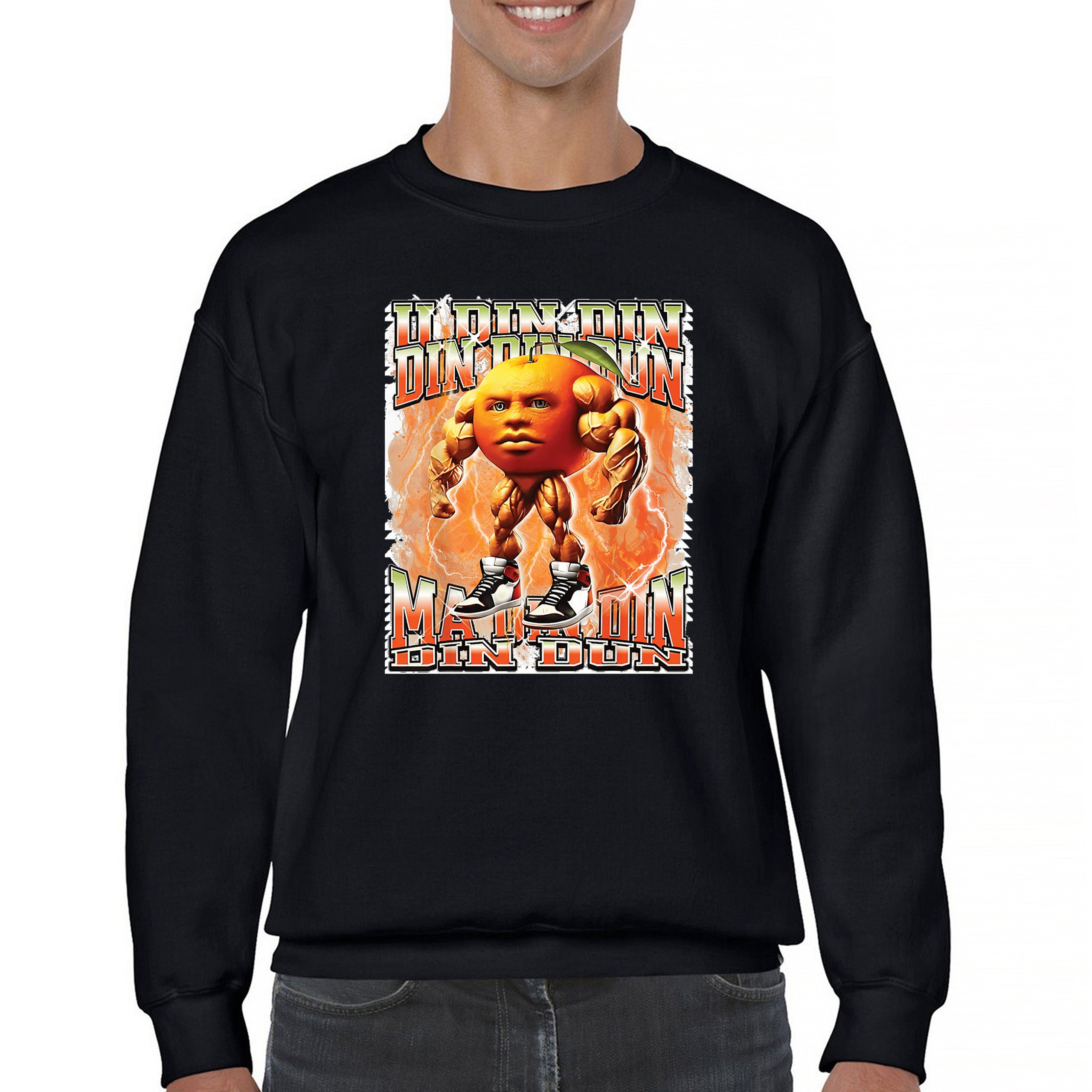 U Din Din Din Din Dun Ma Din Din Din Dun Crewneck Sweatshirt Italian ...