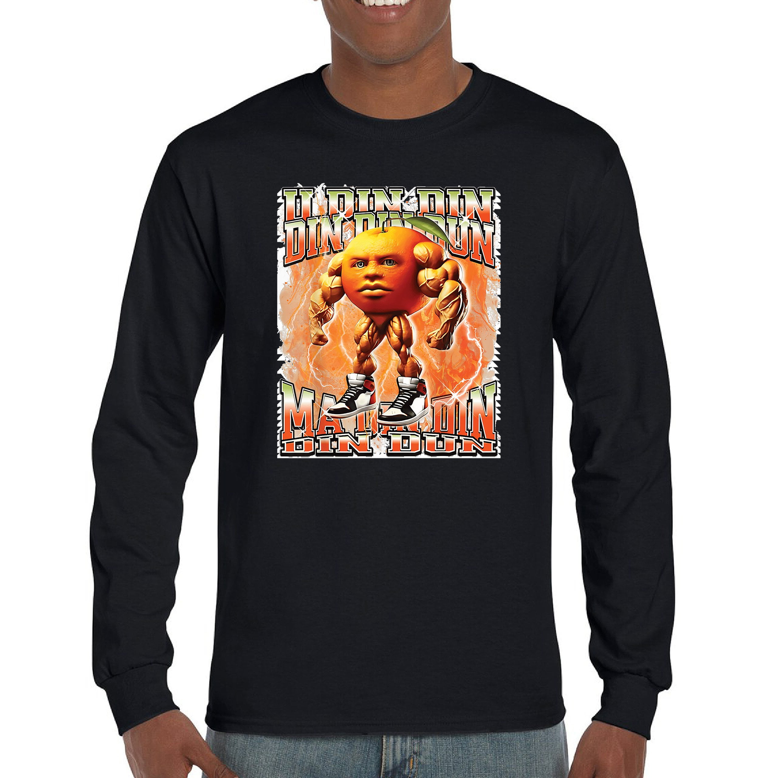 U Din Din Din Din Dun Ma Din Din Din Dun Long Sleeve T-shirt Italian Brainrot - Walmart.com