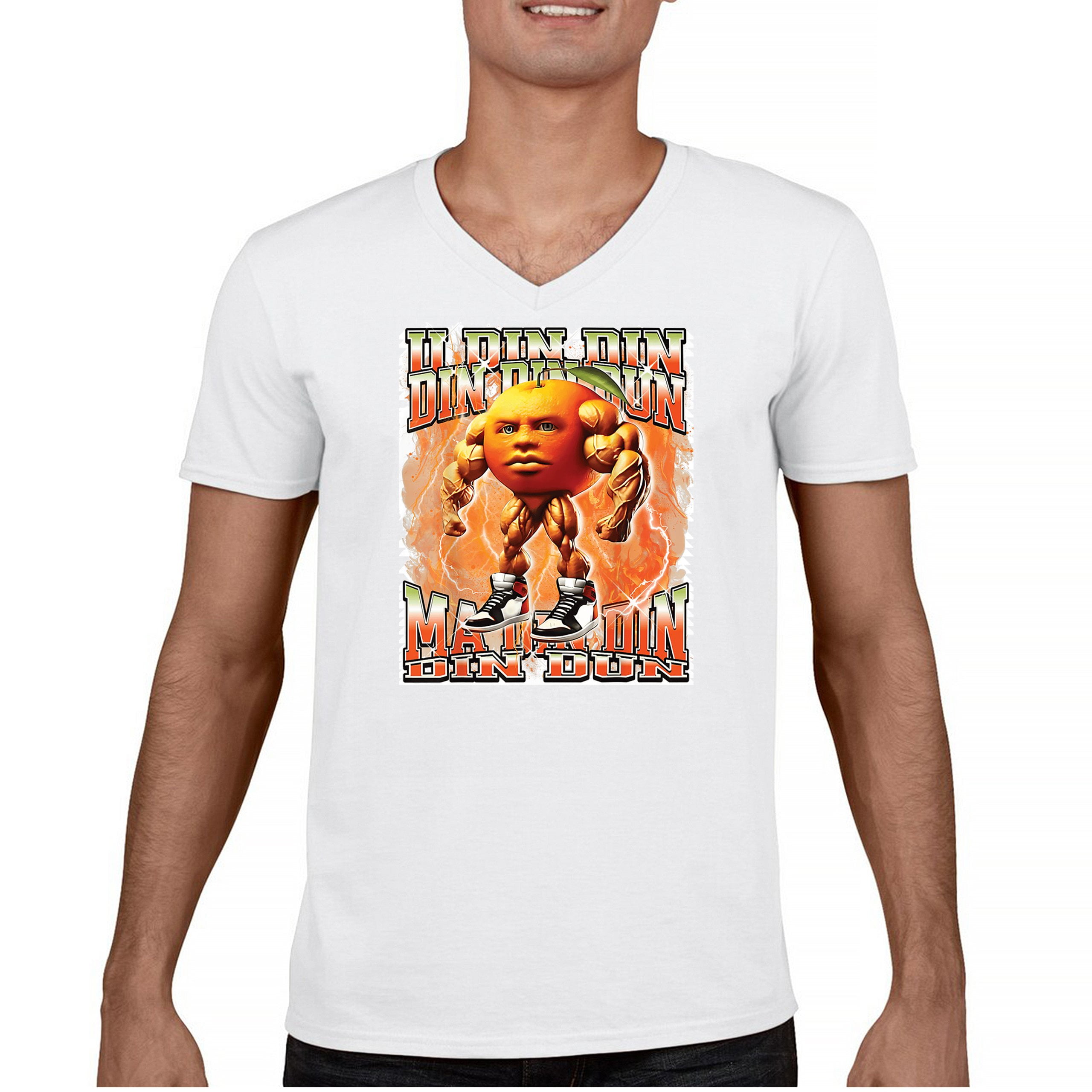 U Din Din Din Din Dun Ma Din Din Din Dun Men's V-Neck T-shirt Italian ...