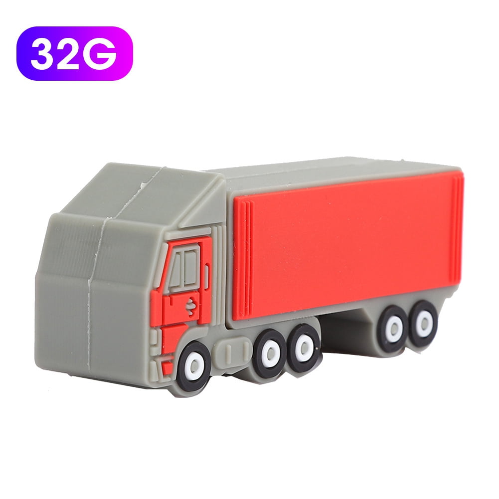 U Disk Laptop Computer Accessory Memory Storage PVC Truck shaped for ...