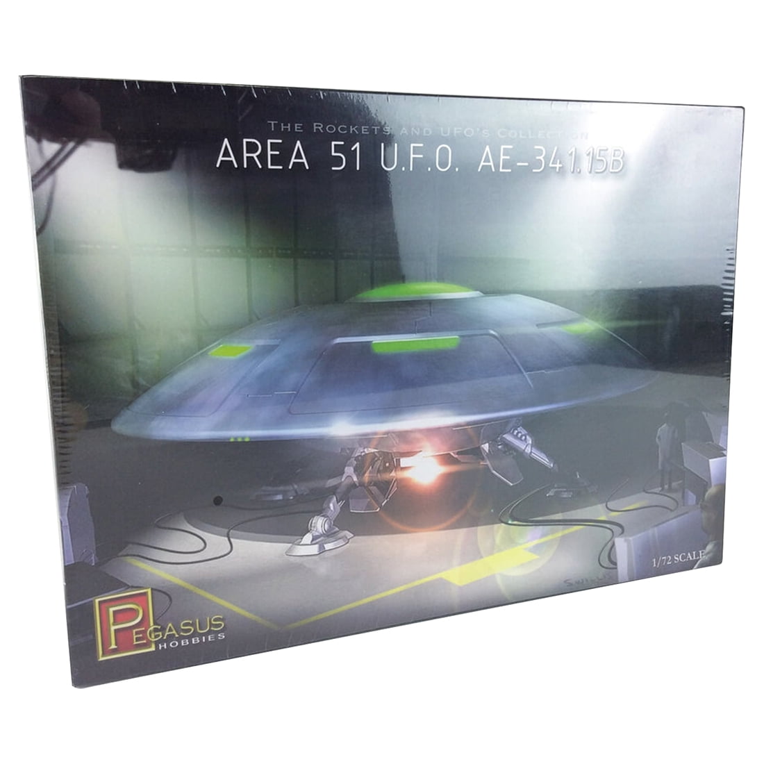 Pegasus Hobbies UFO Model, Area 51 AE-341.15B, 1/72 Scale, Unpainted ...