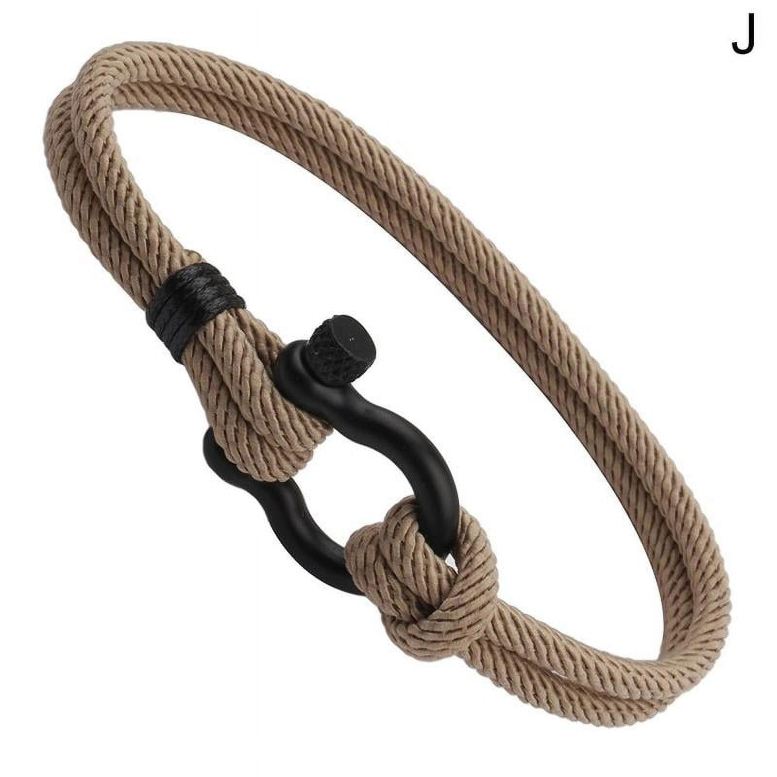U Flat Shape Adjustable Shackle Buckle Clasp For Survival Rope Bracelet ...