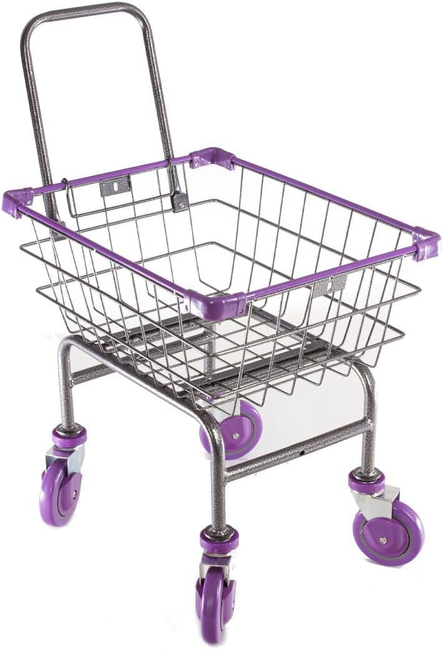 U HANDDLE Utility CART 1.5 Bushel (Chrome, Gunpowder Metal) Lavender ...
