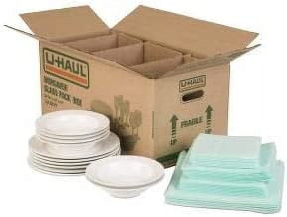 U-Haul Dish Packing Kit – for Dishes and Glassware – Includes 1 Box, 1 ...