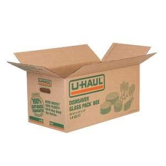 U-Haul Dish Packing Kit – for Dishes and Glassware – Includes 1 Box, 1 ...