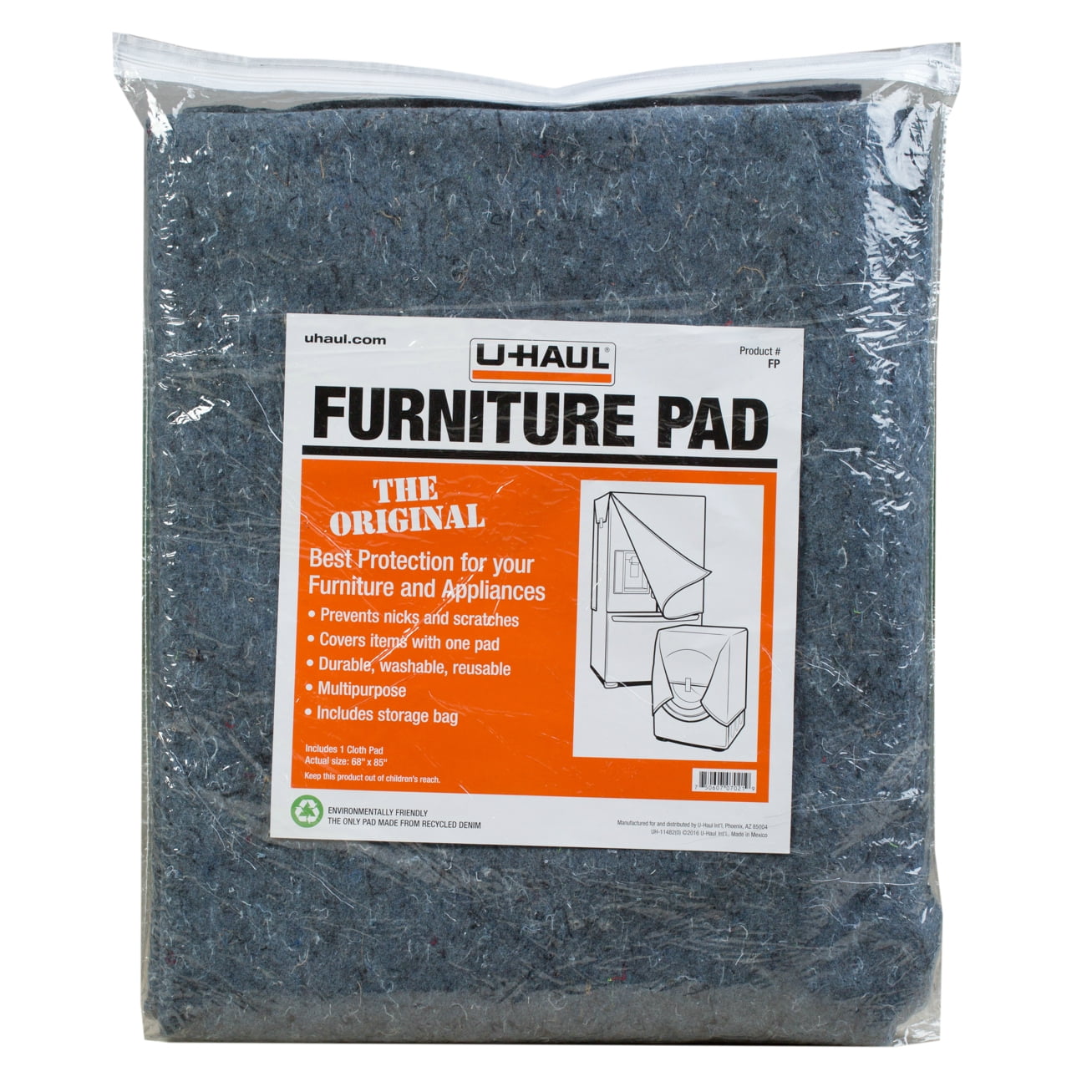U-Haul Furniture Protection Pad - Moving & Packing Blanket 68" x 85 ...