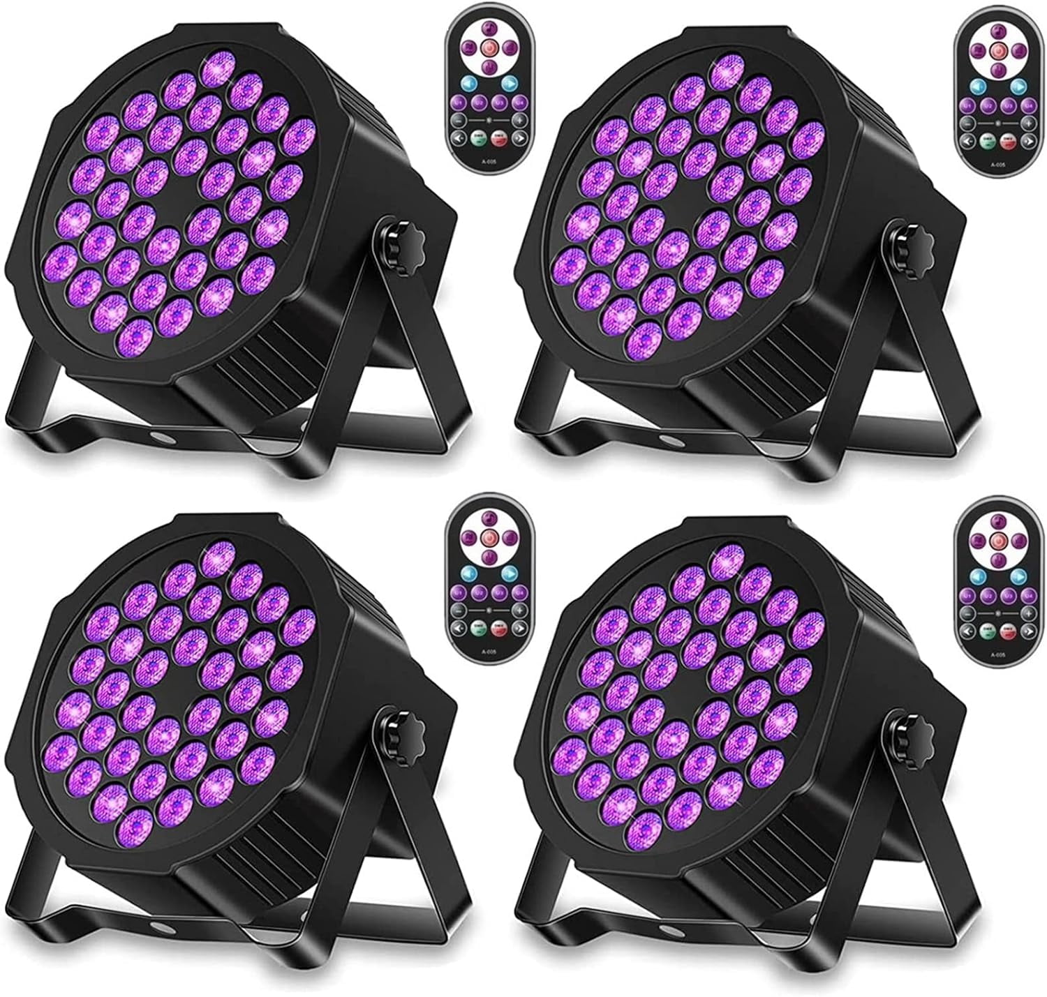 U`King Black Lights 72W UV LED Blacklight Glow in The Dark Black Light ...