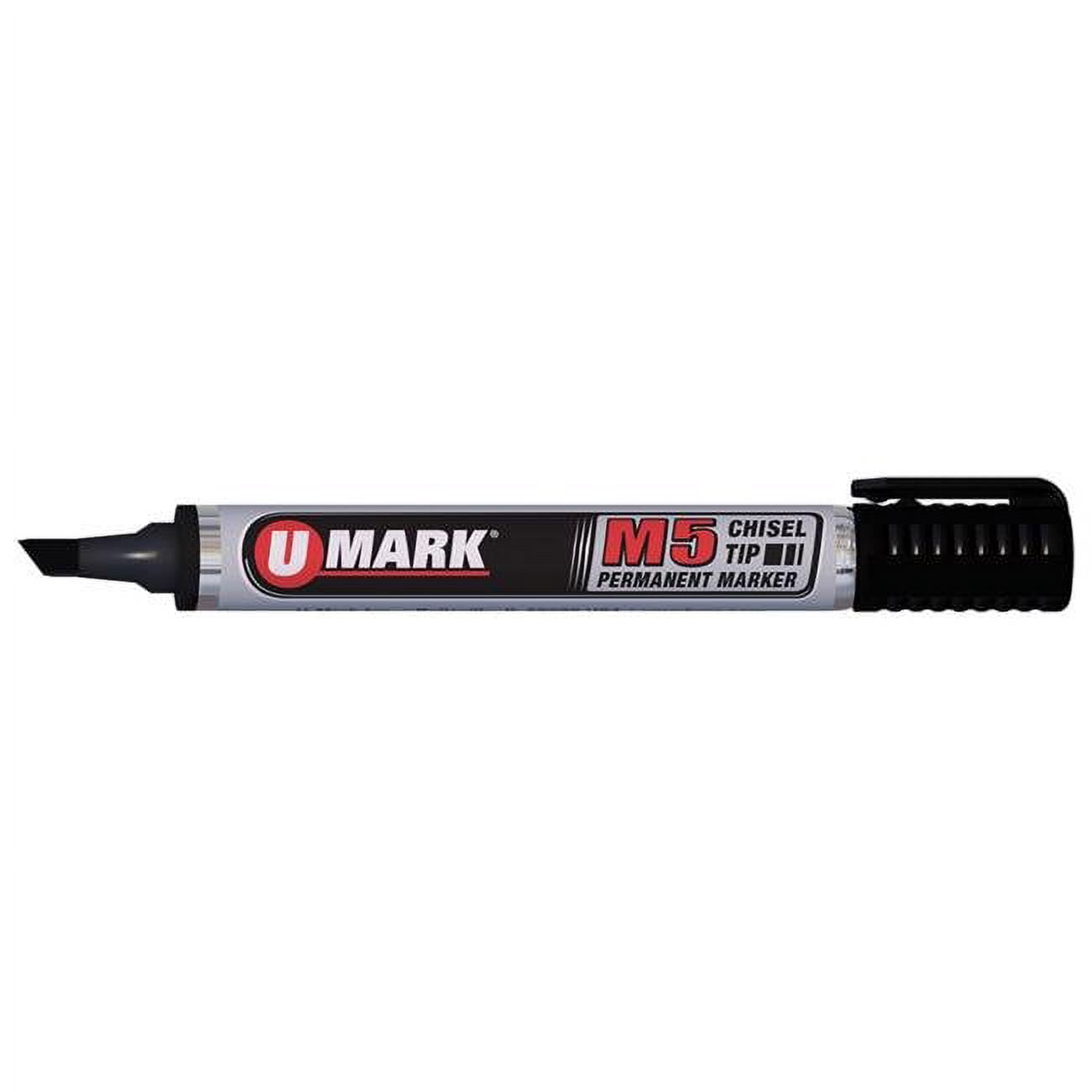 U-Mark UMARK10550 5 mm Heavy Duty M5 Permanent Paint Marker, Red - Case ...