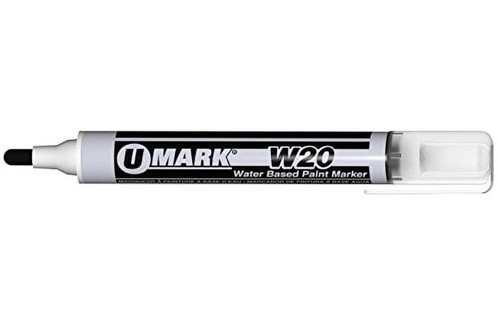 U-Mark W20 Water Based Paint Marker Black (Pack of 12) 10851 - Walmart.com