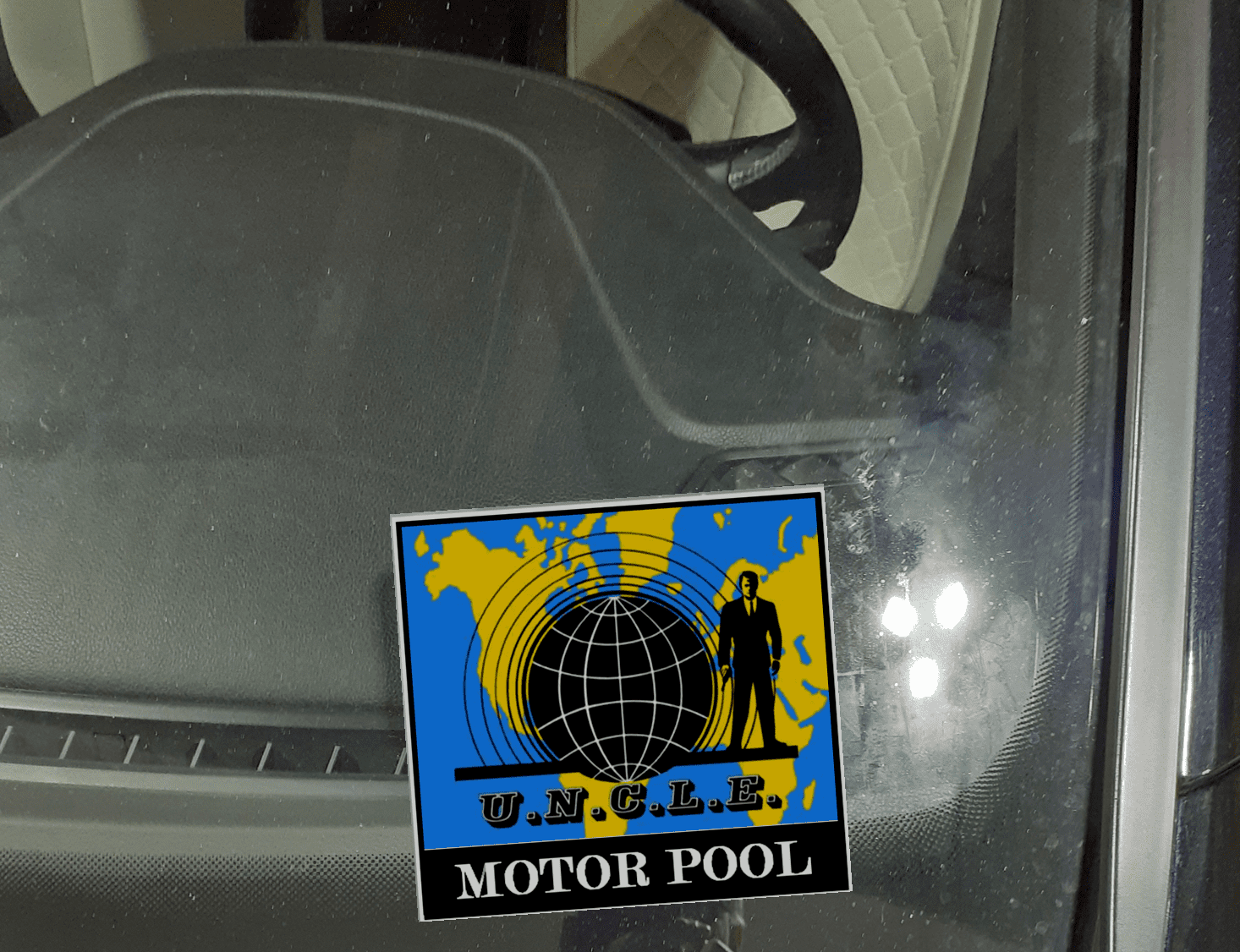 U.N.C.L.E. Motor Pool Parking Decal - Walmart.com