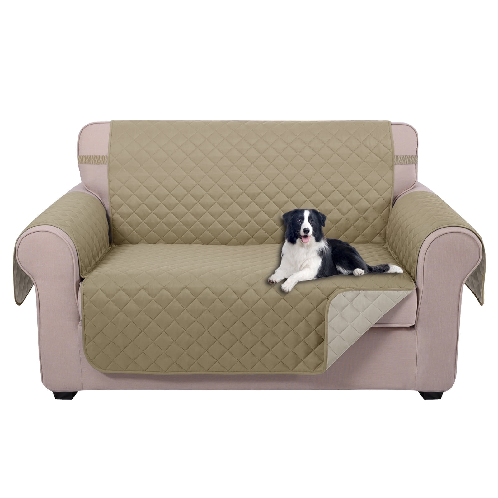 U-NICE HOME Reversible Loveseat Cover 2-Seater, Washable, Water ...