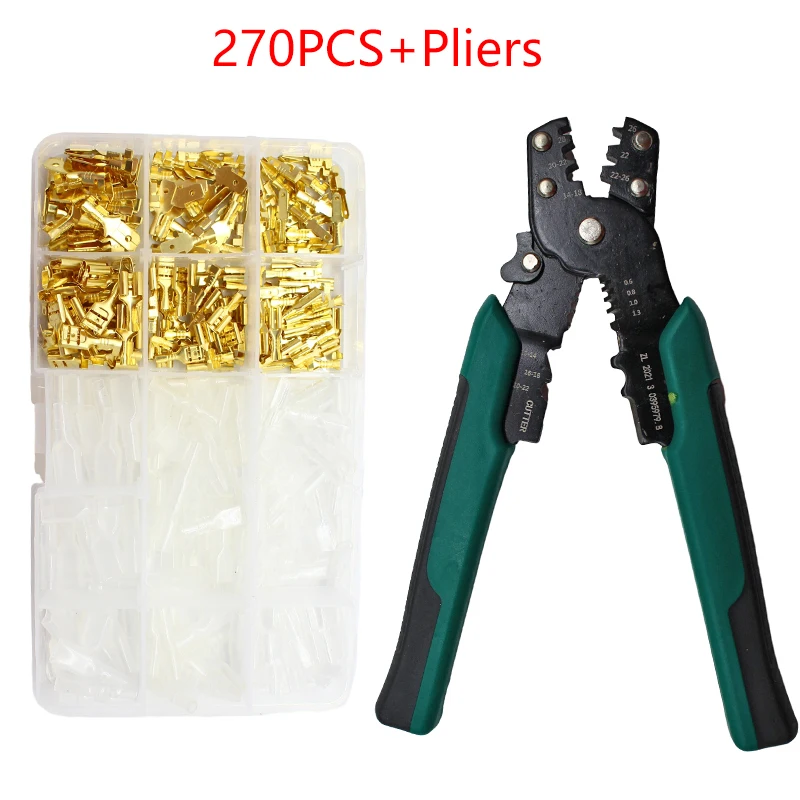 U/O-shaped splicing box crimping terminal, copper tube connector, 2.8/4 ...