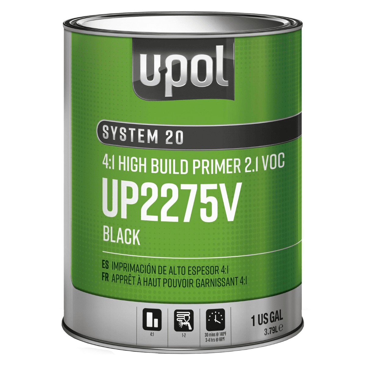 U-POL 2275V 2.1 VOC Black High Build Primer (Gallon) - Walmart.com