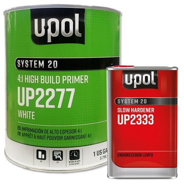U-Pol UPL-UP2277V 1 gal System 20 2.1 VOC 4-1 High Build Primer, White ...