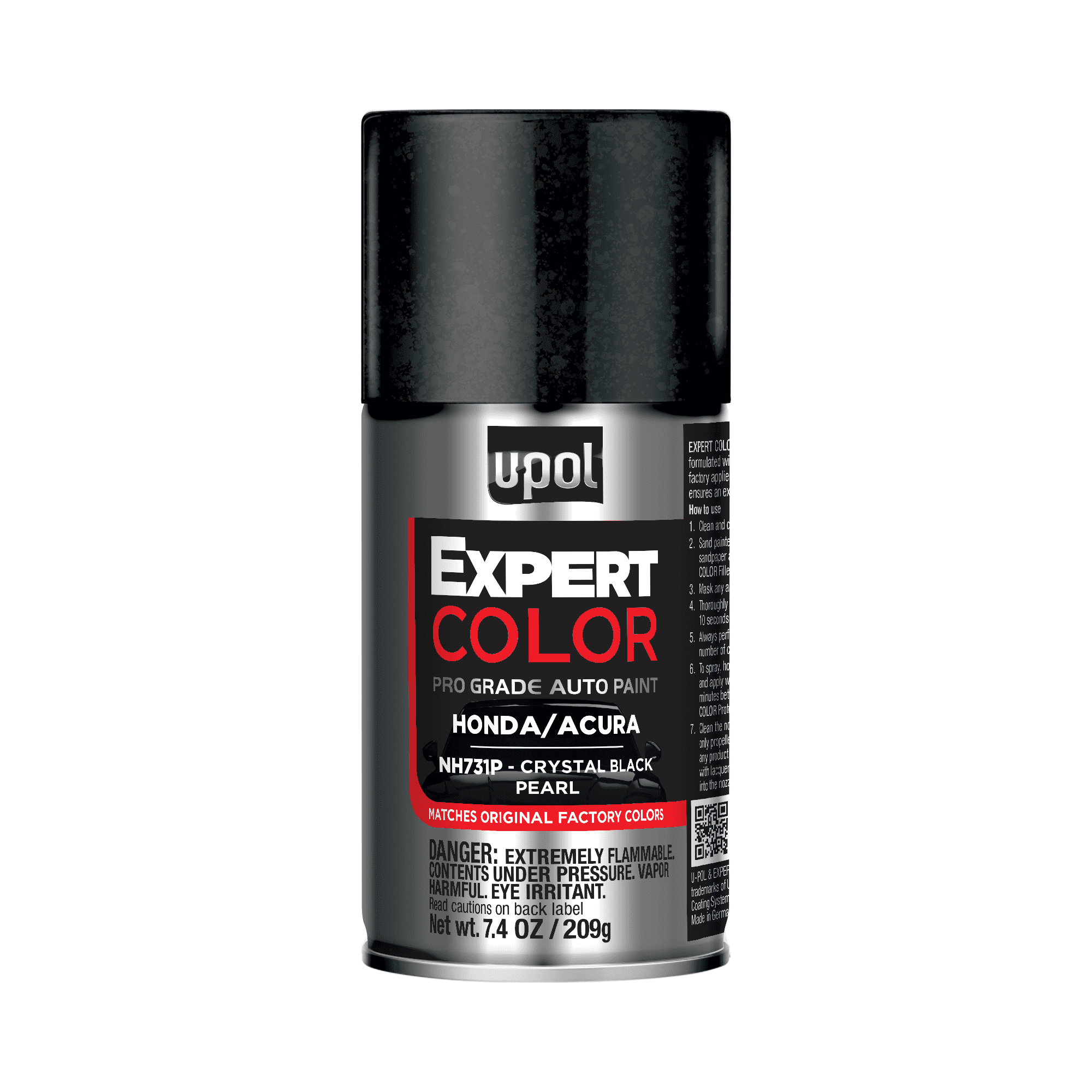 U-POL Expert Color Automotive Spray Paint, Honda/Acura NH731P Cyrstal ...
