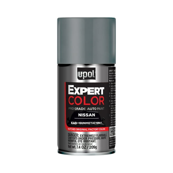 U-POL Expert Color Automotive Spray Paint, Nissan KAD Gunmetal Gray ...