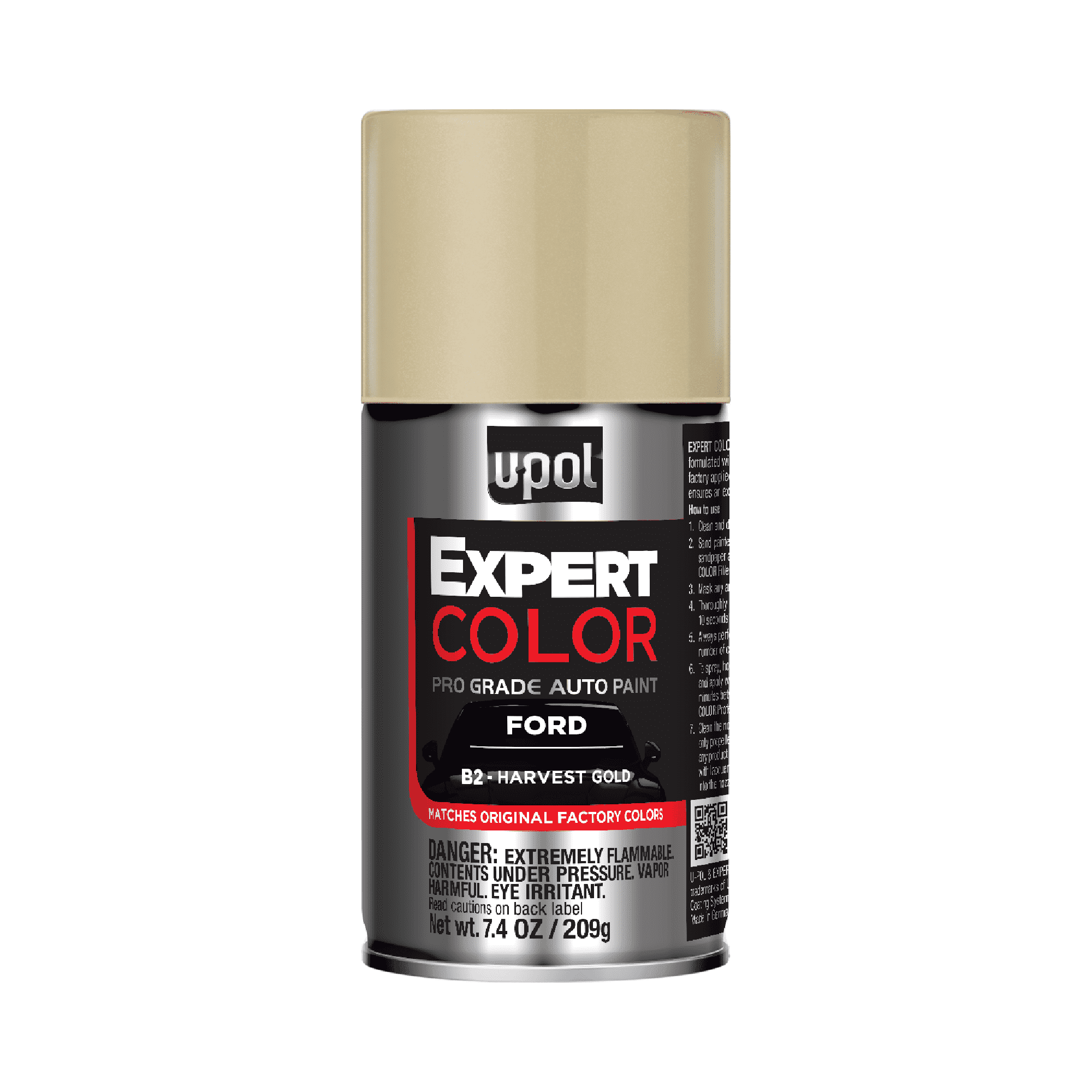 U-POL Expert Color Automotive Spray Paint, Professional Grade, Ford B2 ...