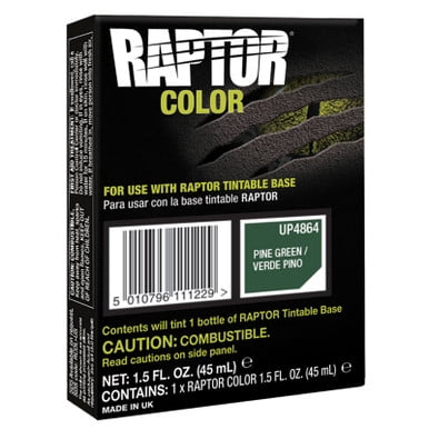 U-POL Pine Green, Raptor Bed Liner Tint, 4864 - Walmart.com