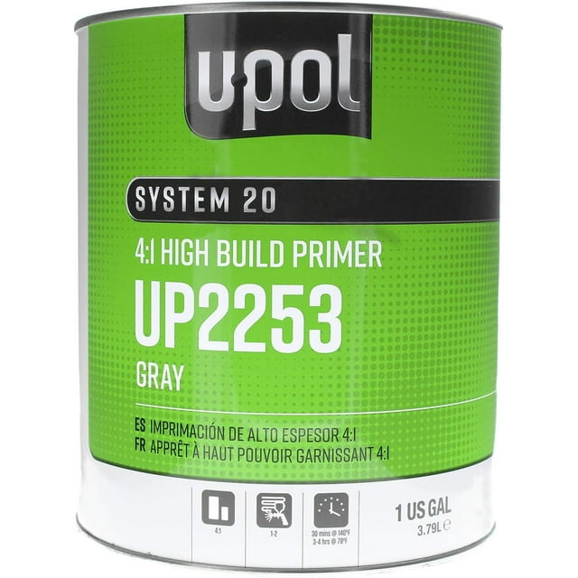 U-POL Products 2253 System 2025 DTM 2K Hs Urethane Primer Filler - 1 Gallon - Walmart.com