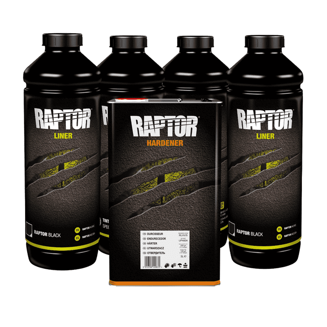 U-POL Raptor Black Truck Bed Liner Kit (4 Liter) - Walmart.com