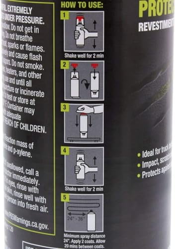 U-POL Raptor Protective Coating Bed Liner 2K Aerosol | Flame Red 2-Part ...