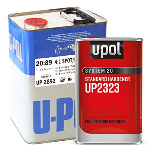 U-Pol 2892 High Solids Urethane (4.4 VOC) High Solids Spot Repair Urethane Clearcoat Kit with ...