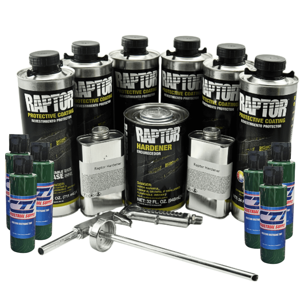 U-Pol Raptor Bedliner Kit Emerald Green 6 Liters - Walmart.com