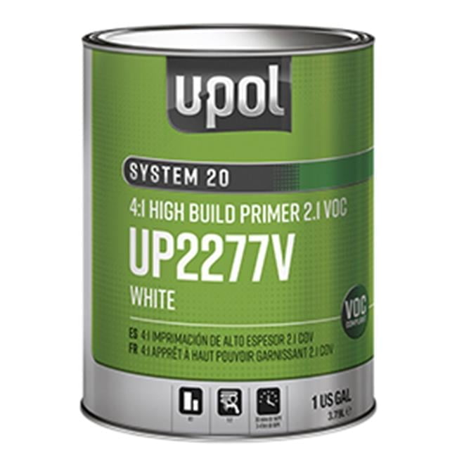 UPOL System 20 2.1 VOC High Build Primer, White, 1 Gallon, Urethane ...