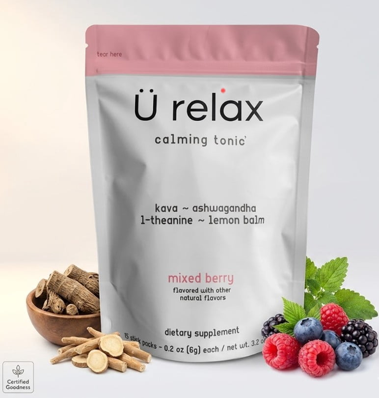 U Relax Calming Drink Mix Mixed Berry, 3.2 oz Packets (15 Pack ...