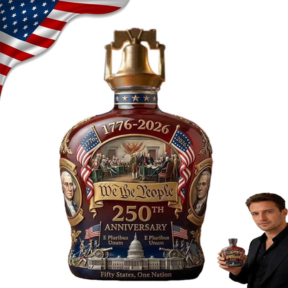U.S. 250th Anniversary Commemorative Whiskey Bottle, 1776,2026 Heritage ...